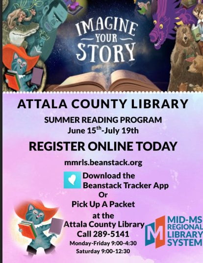 Attala County Library Summer Library Program kicks off today - BreezyNews.com - Kosciusko News 24/7