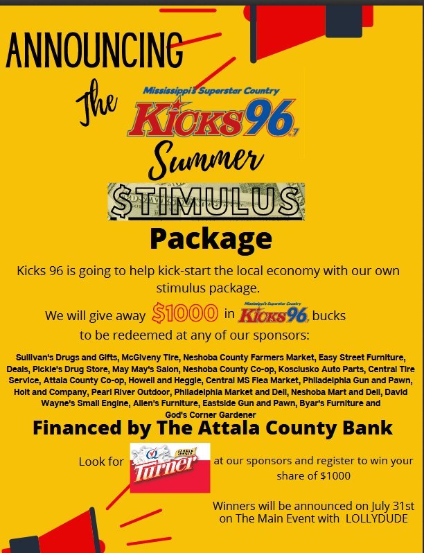 Win $$$ with the Kicks 96 Summer Stimulus Package - BreezyNews.com ...